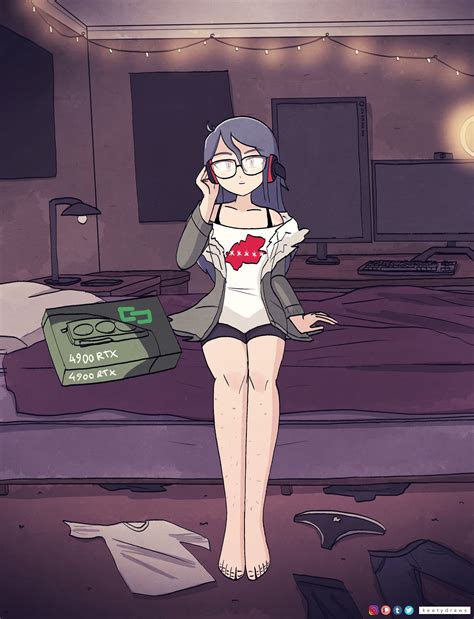 Nerd Girl Cosplaying As Futaba By Keetydraws On Newgrounds