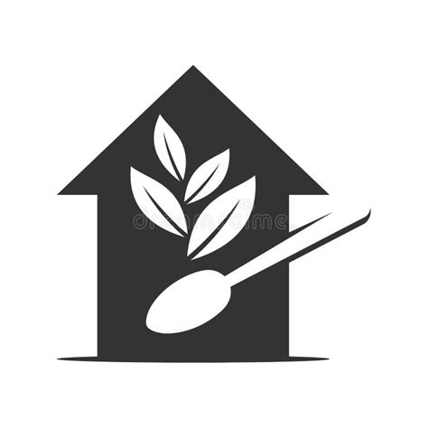 Home Kitchen Logo Template Icon Illustration Brand Identityisolated