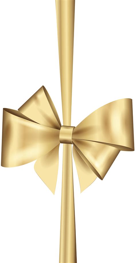 Gold Ribbon Bow Clip Art