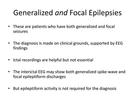 2017 Revised Ilea Classification Of Seizures Pptx