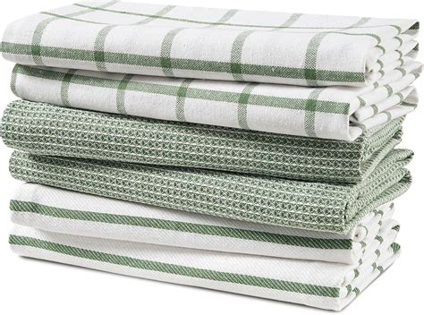 Kitchen Towels Set Pack Of 6 Cotton Dish Towels For Drying Dishes 18