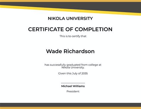 Free Blank Graduation Certificate Template To Edit Online