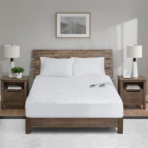 Woolrich Heated Sherpa White Cal King Mattress Pad Wr55 1782 The Home
