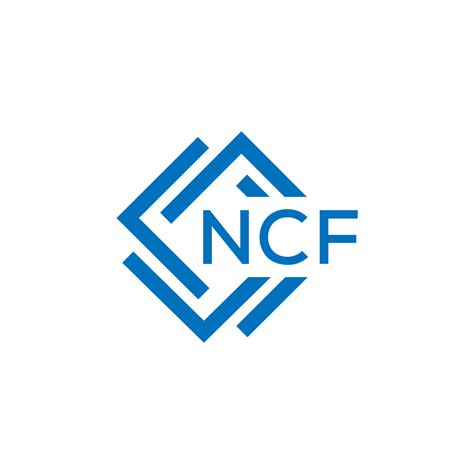 Ncf Letter Logo Design On White Background Ncf Creative Circle Letter
