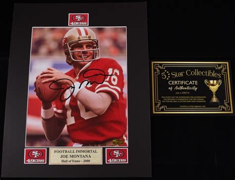 Joe Montana Signed Photo 8x10