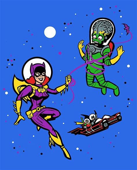 Batgirl Vs Mars Attacks Batgirl Mars Attacks Batmobile