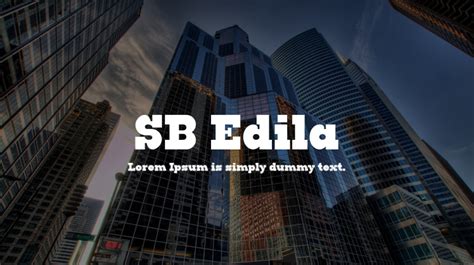Sb Edila Font Download Free For Desktop And Webfont