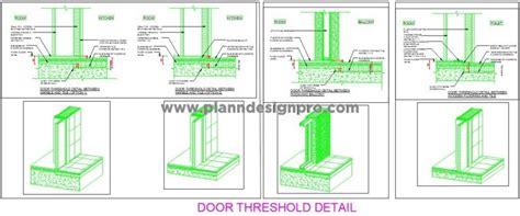 Sliding Door Pocket Detail Cad With Sections