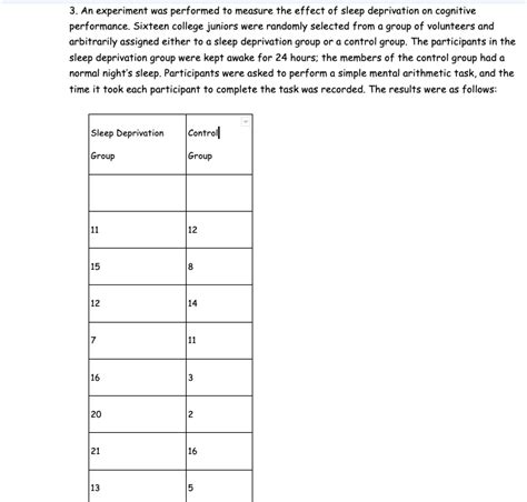 Do These Data Indicate A Significant Difference