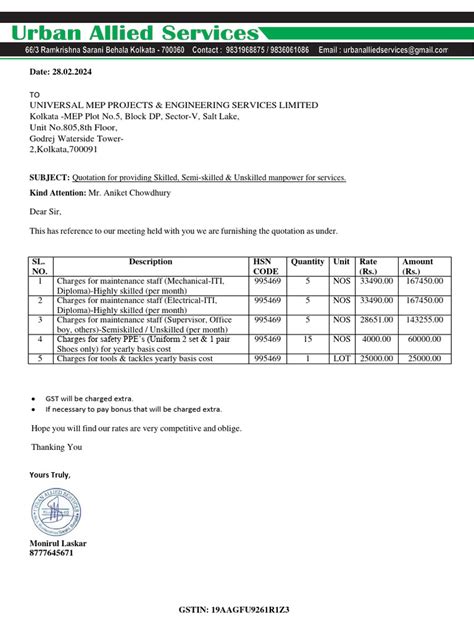 Revised Quotation Pdf Tools