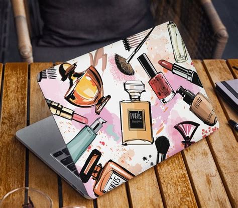 Cosmetic Laptop Skin Girl Print Notebook Vinyl Decal Dell Hp Lenovo