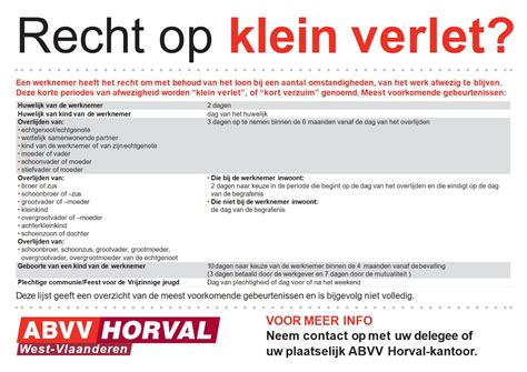 Recht Op Klein Verlet Algemene Regels
