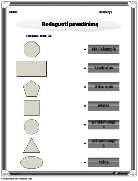 2d Formų Darbalapis Su Vaivorykštės Juodai Balta Spalva