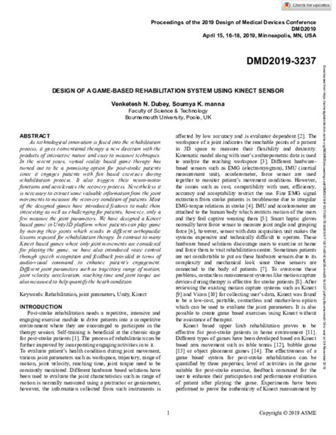 Pdf Design Of A Game Based Rehabilitation System Using Kinect Sensor