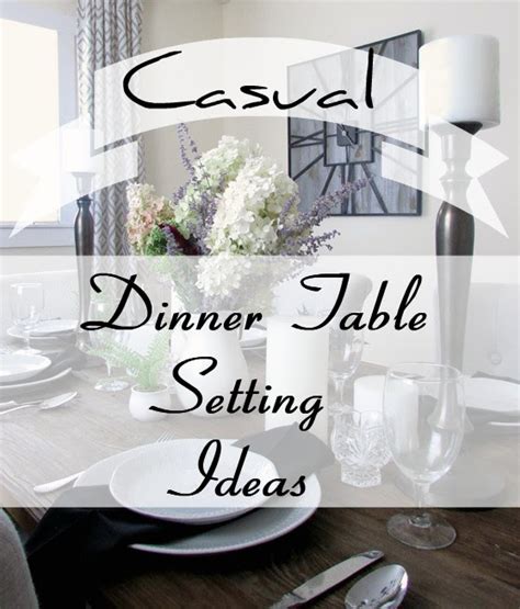 Casual Dinner Setting