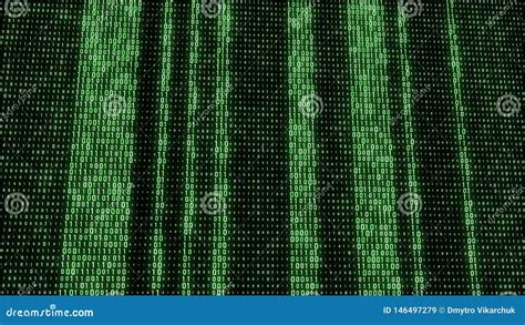 Abstract Technology Binary Code Background Computer Code Digital Flow