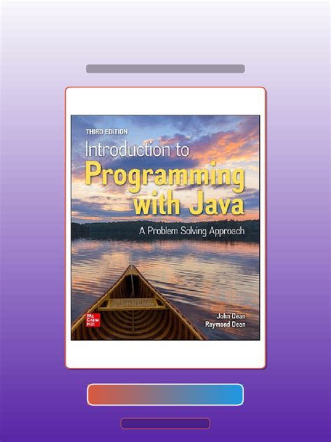 Ise Introduction To Programming With Java A Problem Solving Approach