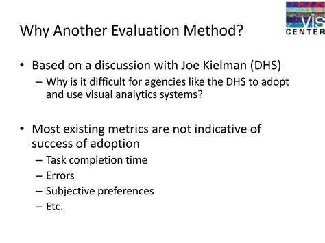 learning based evaluation of visual analytic systems ppt