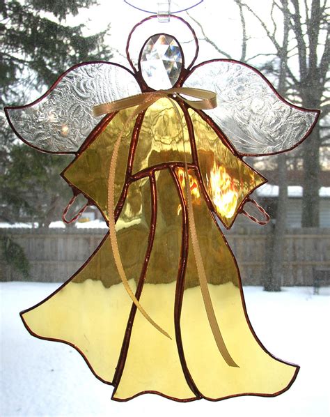 Pin By Adi Sutherland On Stained Glass Angels Stained Glass Angel Stained Glass Christmas