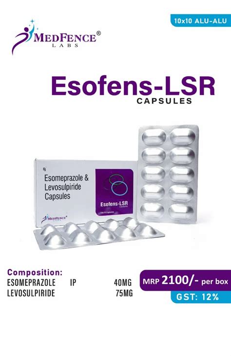 Esomeprazole Levosulpiride Packaging Size 1010 Tablets 75 Mg At