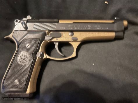 Beretta 92fs 9mm 4 9 Fs 3 Dot 15 Shot Blued Bronze Italy Nib