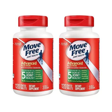Move Free Glucosamine Advance Plus Msm 120 Tablets Ejen Pembelian