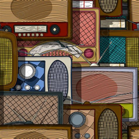 Radio Pattern Stock Vector 165243 Crushpixel