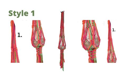 Flower Hanging Holder Macrame Pattern Graphic By Nadia12 · Creative Fabrica