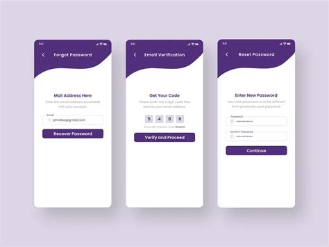 Reset Password Screen Designs Themes Templates And Downloadable