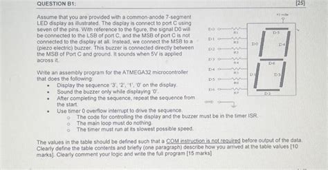 Solved Assume That You Are Provided With A Common Anode Chegg