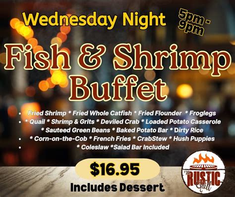 The Rustic Grill 🌟 Tonight Is The Night Dive Into A Seafood Feast