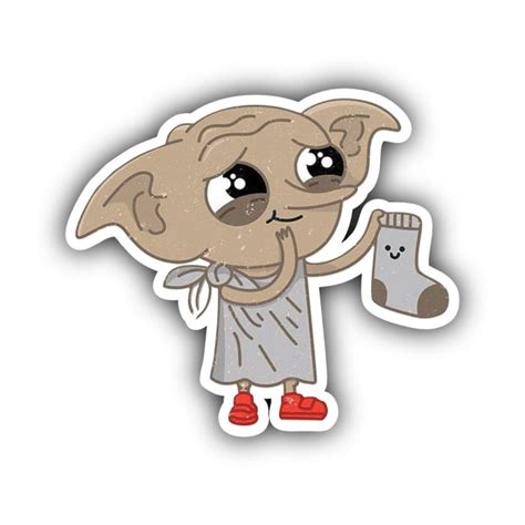 Cute Dobby Sticker Adorable Harry Potter Stickers At Print On Click