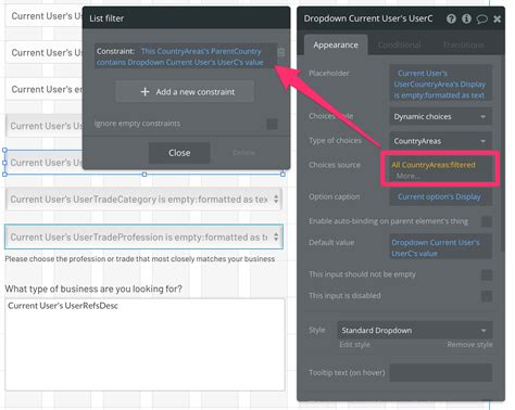 How To Display Filtered Dropdowns From Option Sets Need Help