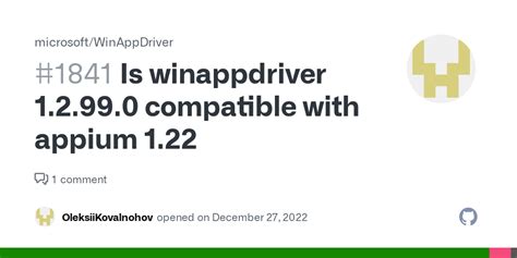 Is Winappdriver 12990 Compatible With Appium 122 · Issue 1841