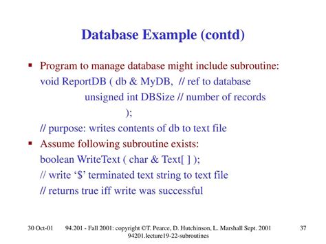 94201lecture19 22 Subroutines Ppt Download