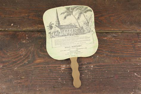 Willis Mortuary Indianapolis Indiana Advertising Church Fan With Wri