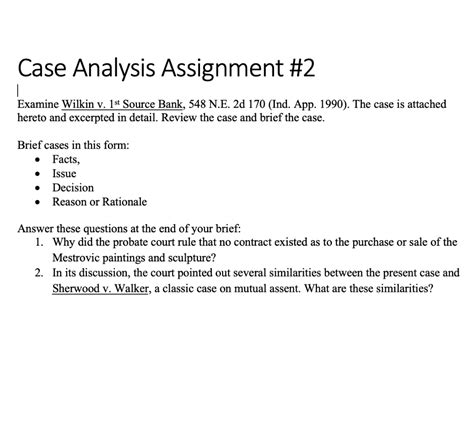 solved case analysis assignment 2 examine wilkin v 1st