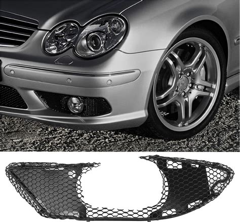 2 Fog Light Grille Front Bumper Replacement Compatible For
