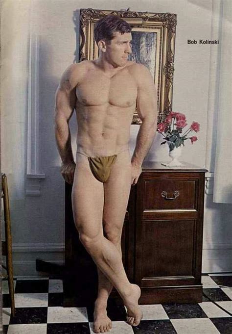 Male Models Vintage Beefcake Bob Kolinski Photographed By Kris Studios