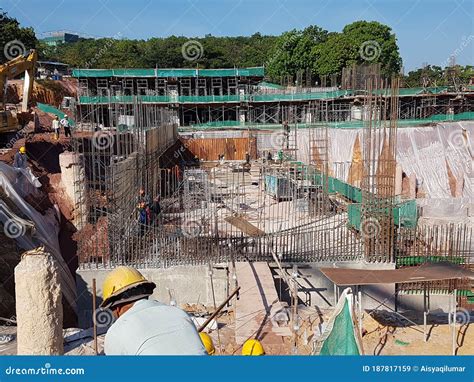 Building Substructure And Super Structure Under Construction Using The