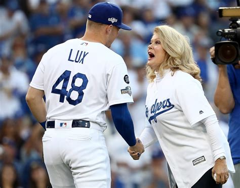 Mary Hart Photos At Dodgers Games Over The Years
