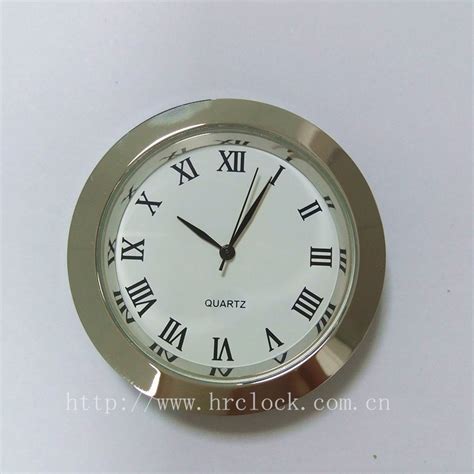 45mm High Quality Watch Insert Silver Bezel Roman Numerals Fit Up Clock Inserts Quartz Clock