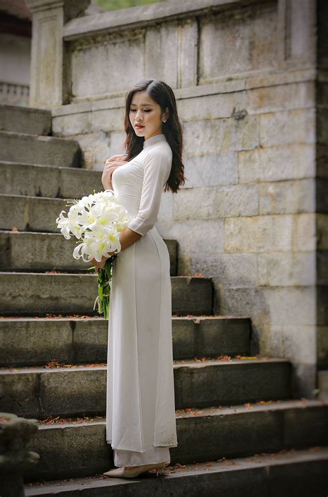 Ảnh Gái Xinh Mặc Áo Dài Đẹp Duyên Dáng Nhất Việt Nam