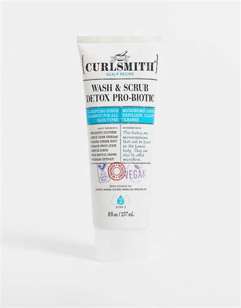 Curlsmith Wash And Scrub Detox Shampoo 8oz Asos
