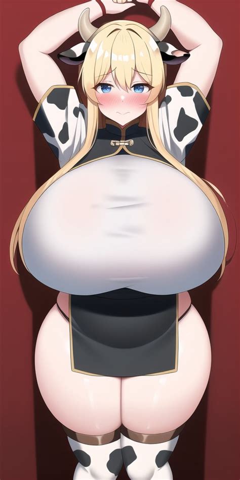 Rule 34 - 1girls ai generated big breasts cow ears cow girl cow horns cow print female female ...