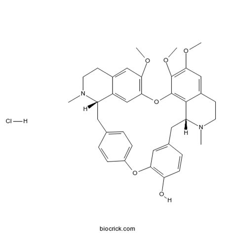 Berbamine Hydrochloride Cas6078 17 7 Alkaloids High Purity Manufacturer Biocrick