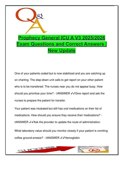 General Icu A V3 Exam 100 Clinical Qanda Ventilation Sedation Abgs
