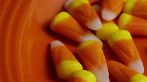 Rotating Shot Of Halloween Candy Corn Candy Corn 010 1793505 Stock