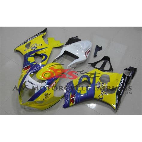 Suzuki Gsxr1000 2009 2016 Gloss White Blue Tyco Fairings Clear