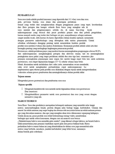 Laporan Susu Perasa Pdf